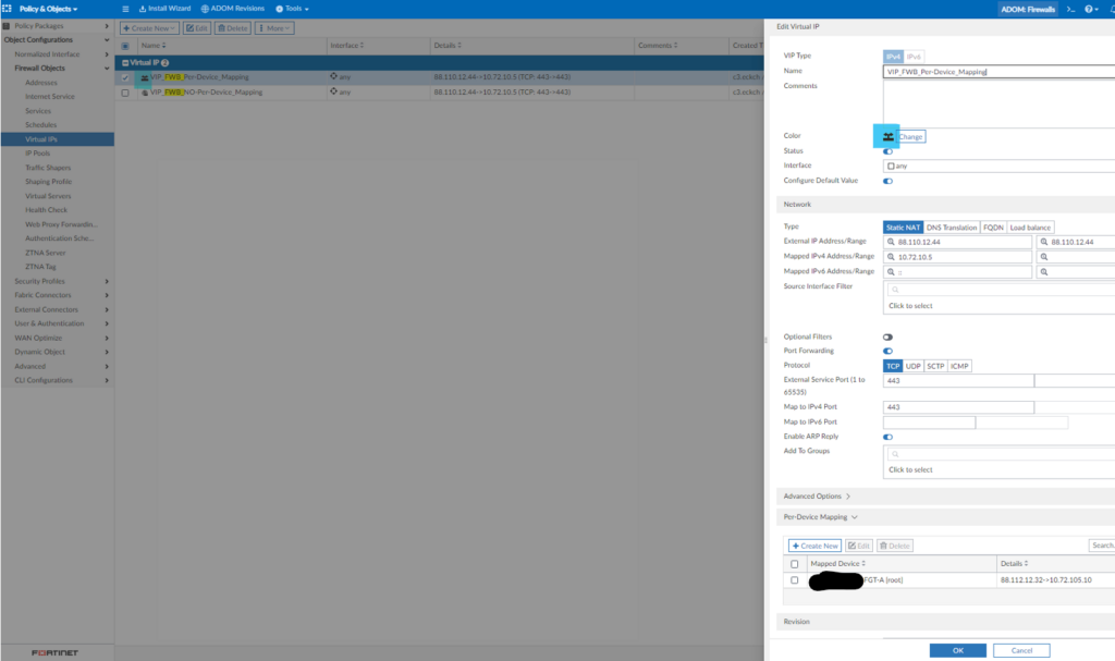 FortiManager per device mapping - c3 IT your Cybersecurity Partner